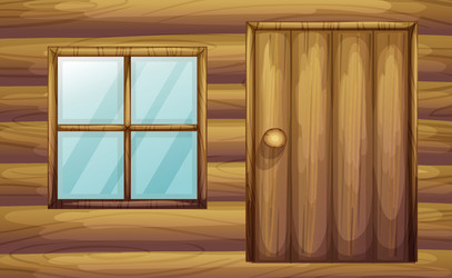 Wooden cabin Royalty Free Vector Image - VectorStock