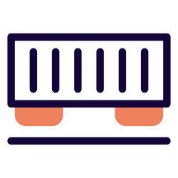 Box car carrier section for transporting goods Vector Image