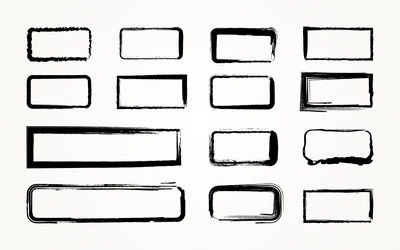 Square frame art design collection Royalty Free Vector Image