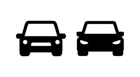 Car icon car sign sedan Royalty Free Vector Image