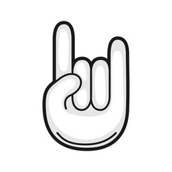 Rock sign Royalty Free Vector Image - VectorStock