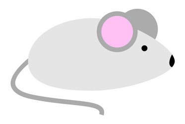 Cartoon funny mouse in the hole Royalty Free Vector Image