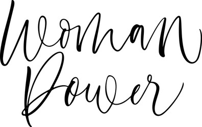 Girl power feminist inspiration lettering Vector Image
