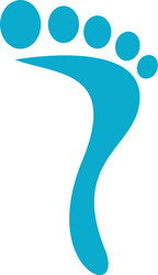 Foot logo Royalty Free Vector Image - VectorStock