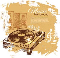 Music vintage background Royalty Free Vector Image