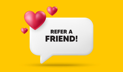 Refer a friend symbol referral program sign Vector Image