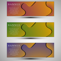 Set of torn paper color banners Royalty Free Vector Image