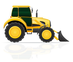 Agricultural vehicle tractor machine farm Vector Image