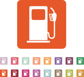 Gas station icon gasoline and diesel fuel Vector Image