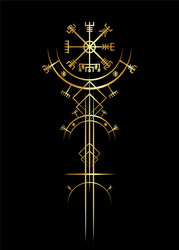 Magic ancient windrose symbols set Royalty Free Vector Image