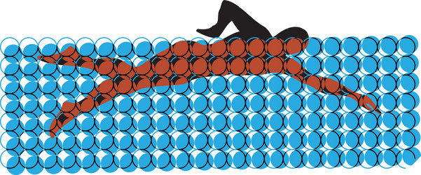 Swimming Royalty Free Vector Image - VectorStock