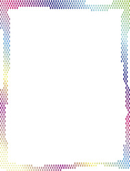 Colored frame with dots Royalty Free Vector Image