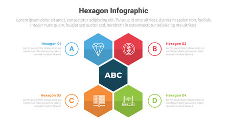 Hexagon or hexagonal honeycombs shape Royalty Free Vector