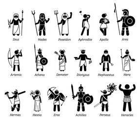 Ancient greek mythology monsters and creatures Vector Image