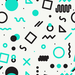 Geometric regular circles and rectangles pattern Vector Image