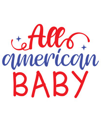 All american baby Royalty Free Vector Image - VectorStock