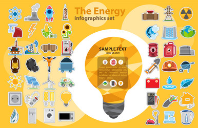 Energy infographic modern infographic Royalty Free Vector