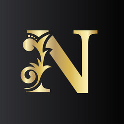 Vintage Letter N Vector Images (over 15,000)