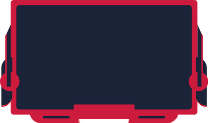 Isolated streaming template Royalty Free Vector Image