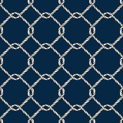 Endless nautical rope pattern hand drawn Vector Image