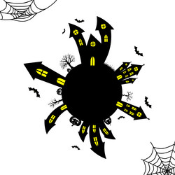 Background halloween bright spooky scary template Vector Image