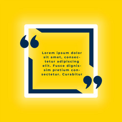Modern quotation text box border template Vector Image