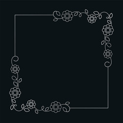 Flower Vine Square Border Vector Images (over 160)