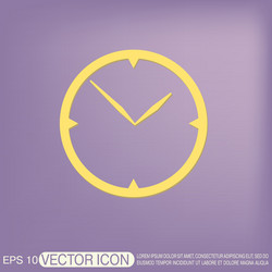 Clock icon watch symbol time Royalty Free Vector Image