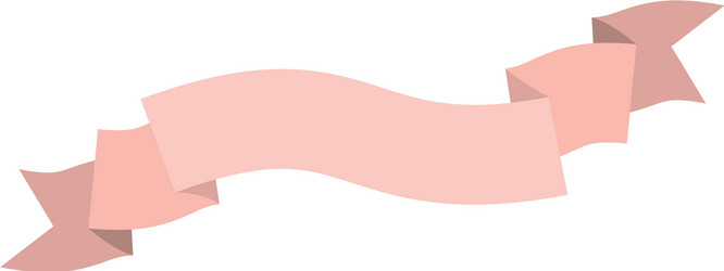 Single and classic pink ribbon frame Royalty Free Vector