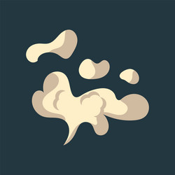 Bubble explode smoke poof and cloud blow effect Vector Image