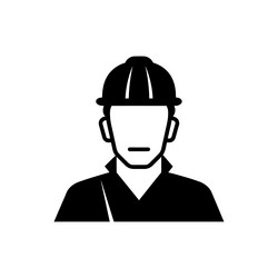 Construction worker team icon Royalty Free Vector Image