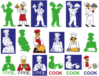 Cook Royalty Free Vector Image - VectorStock