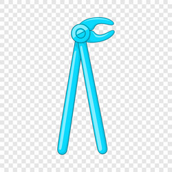 Dental extraction forceps icon cartoon style Vector Image