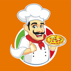 Pizza sign set Royalty Free Vector Image - VectorStock