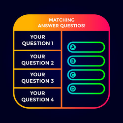 Quiz game background template this design use Vector Image