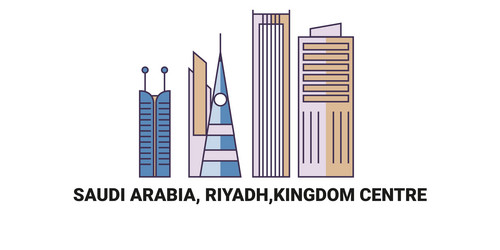 Saudi arabia riyadhkingdom centre travel Vector Image