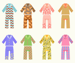Pajama party background with casual slippers Vector Image