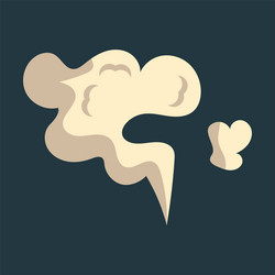 Bubble explode smoke poof and cloud blow effect Vector Image