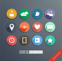 Flat icons set 6 Royalty Free Vector Image - VectorStock