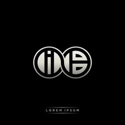 Ib logo letter initial designs template Royalty Free Vector