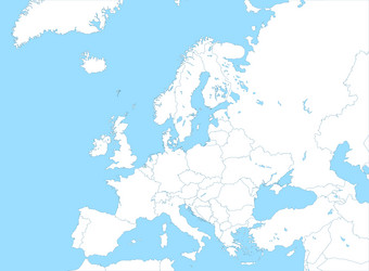 Political Map of Europe Royalty Free Vector Image