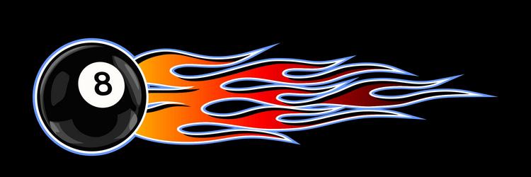 Eight ball template for design Royalty Free Vector Image