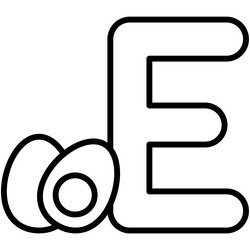 Letter E Clipart Black And White