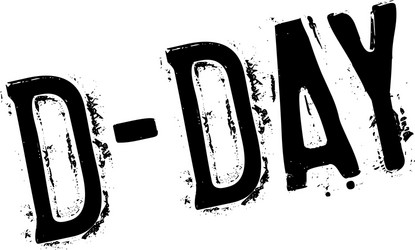 D-day rubber stamp Royalty Free Vector Image - VectorStock