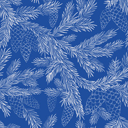 Christmas hand drawn fur tree for xmas design Vector Image