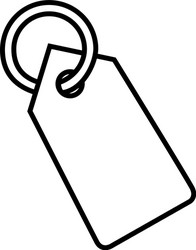 Diamond price tag icon outline estimate Royalty Free Vector