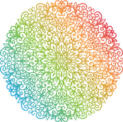 Round ornamental pattern Royalty Free Vector Image