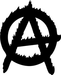 Anarchy signs and symbols Royalty Free Vector Image