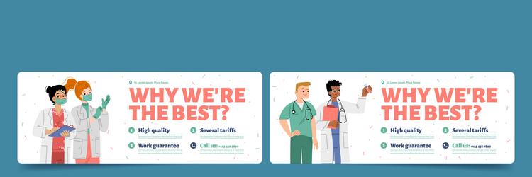 Cholesterol test brochure template layout flyer Vector Image