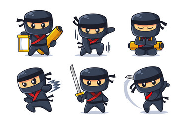 Ninja Master Cartoon Vector Images (over 200)